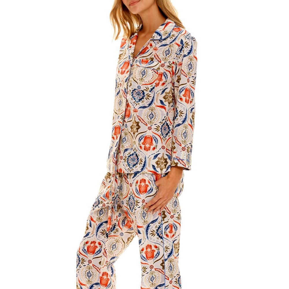 Emma Hamsa Blessing Blue Long Pajama Set – The Lazy Poet