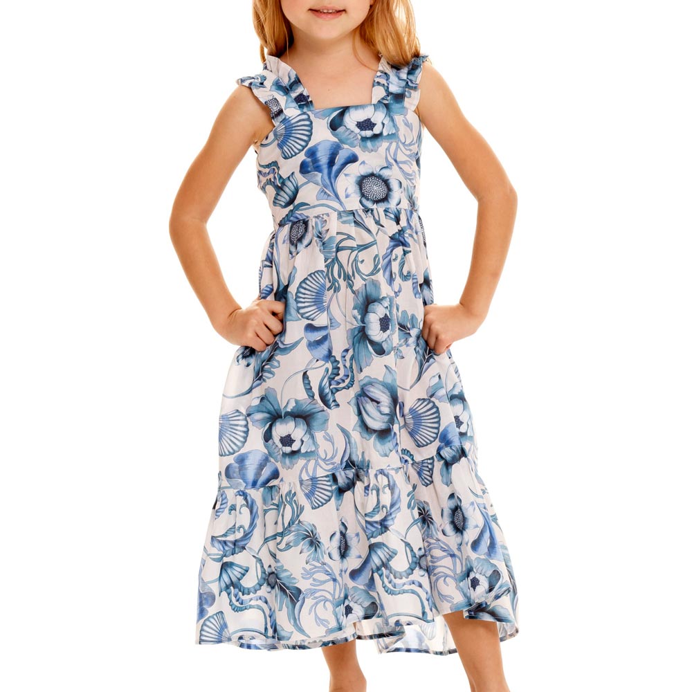 Mini Mika Blue Medusa Maxi Dress – The Lazy Poet