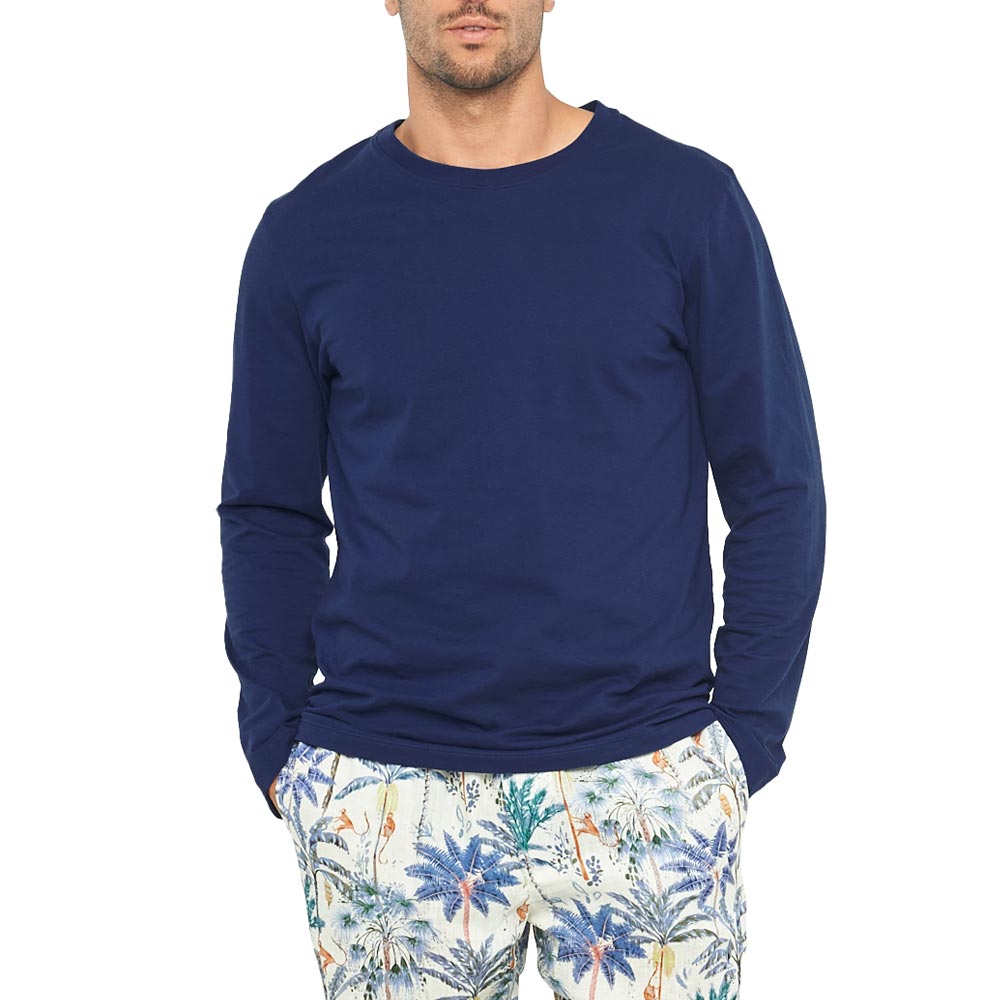 Luke Monkey Paradise Blue Long Sleeve T-Shirt – The Lazy Poet